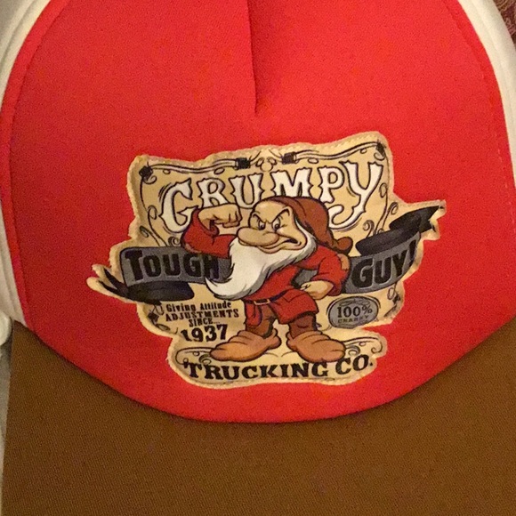 Disney | Accessories | Disney Parks Grumpy Trucker Hat With Beard ...
